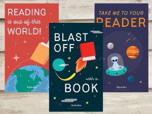 Space Themed Reading Posters - Alexandria Library Automation Software