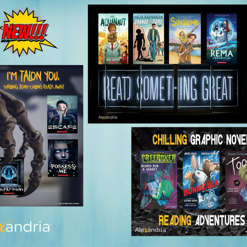 Neon Library Posters | Alexandria Library Software