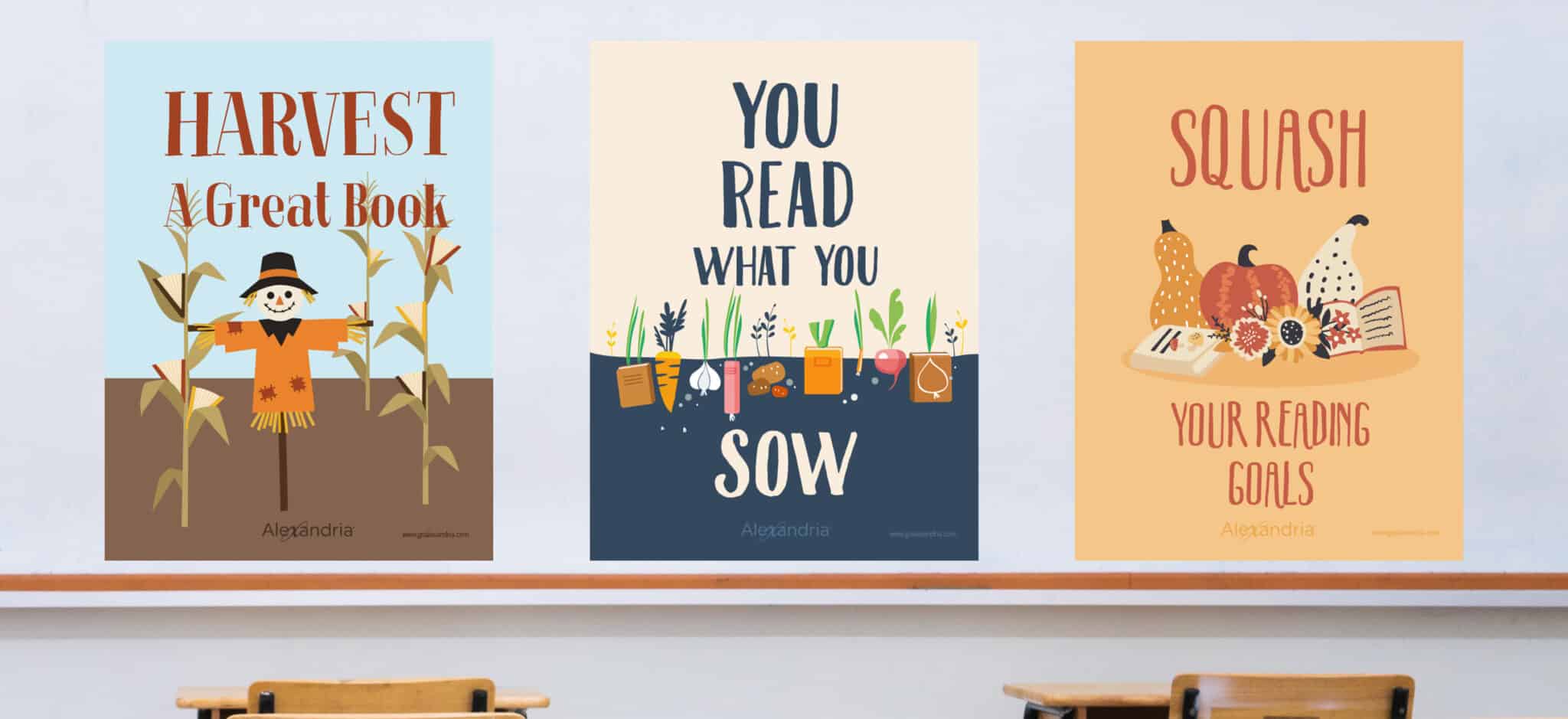 The Great Book Harvest - Fall Posters | Alexandria Library Software